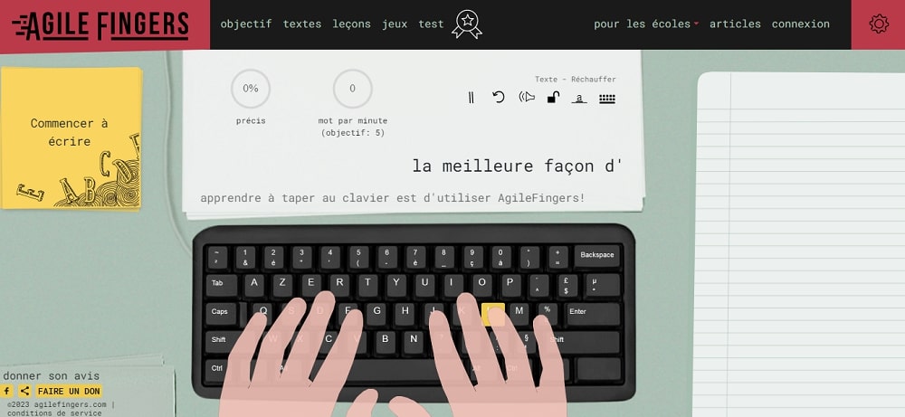 Apprendre à taper plus rapidement sur un clavier - EREA LEA Maurice ...